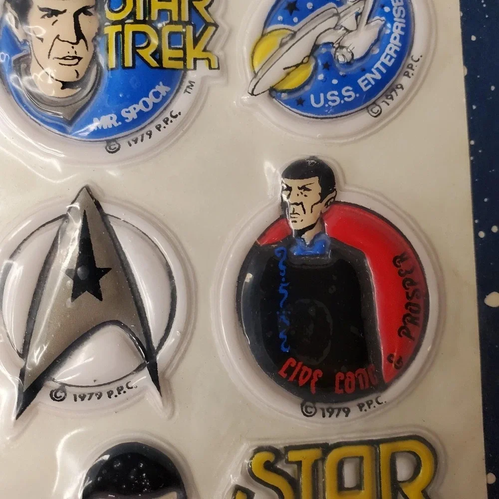 Dimension Weld | Design | Nos Vintage Star Trek Puffy Stickers 979 ...